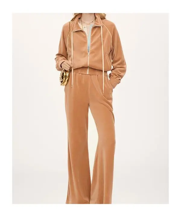Chloé Wide-leg Terry Drawstring Pants - No