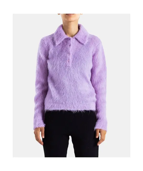 Chloé Long Sleeve Knitted Polo Top - No