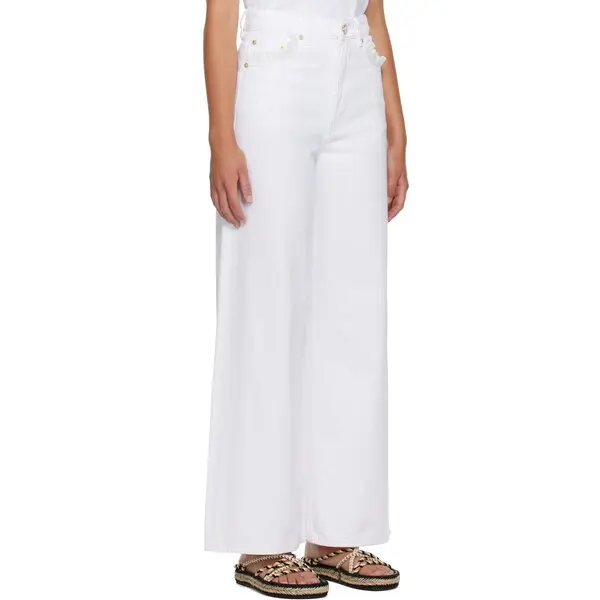 GANNI Lari Wide-leg Jeans - White