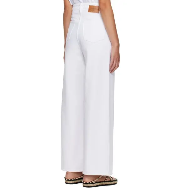 GANNI Lari Wide-leg Jeans - White