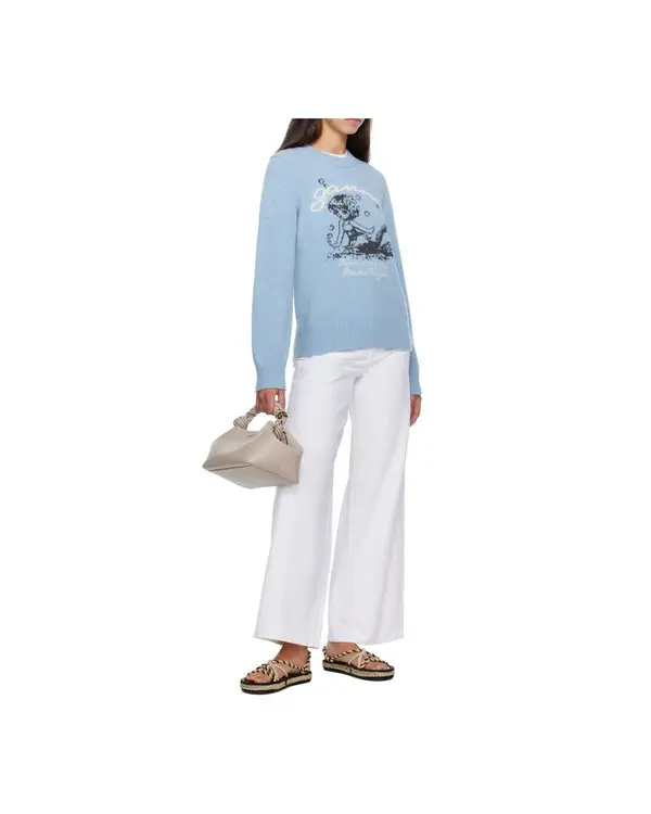 GANNI Lari Wide-leg Jeans - White