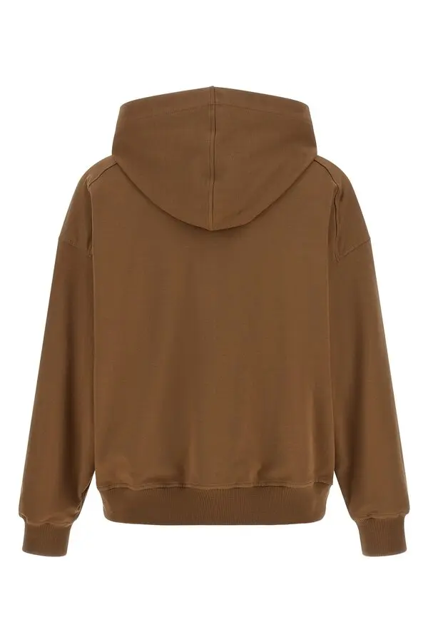 Brunello Cucinelli Monili Detail Zip-up Hoodie - Brown