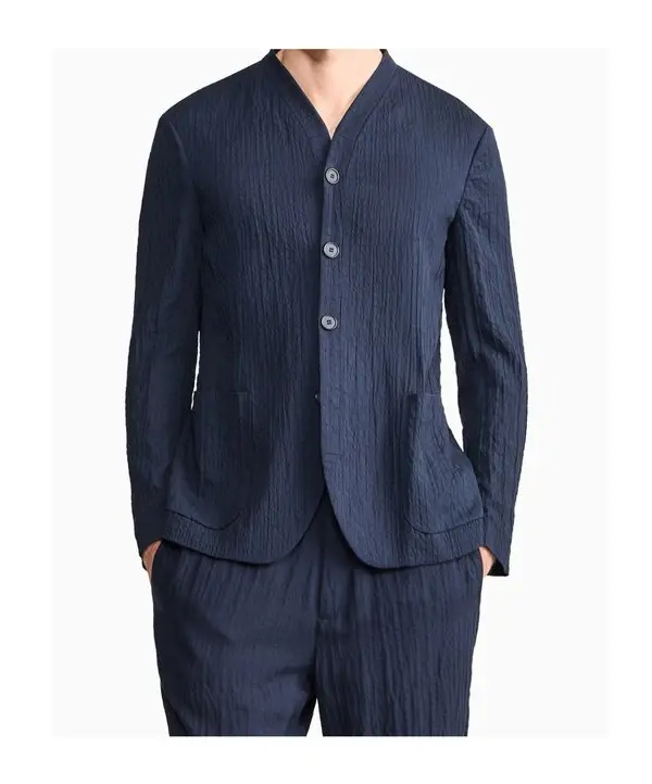 Giorgio Armani Long-sleeved Button-up Jacket