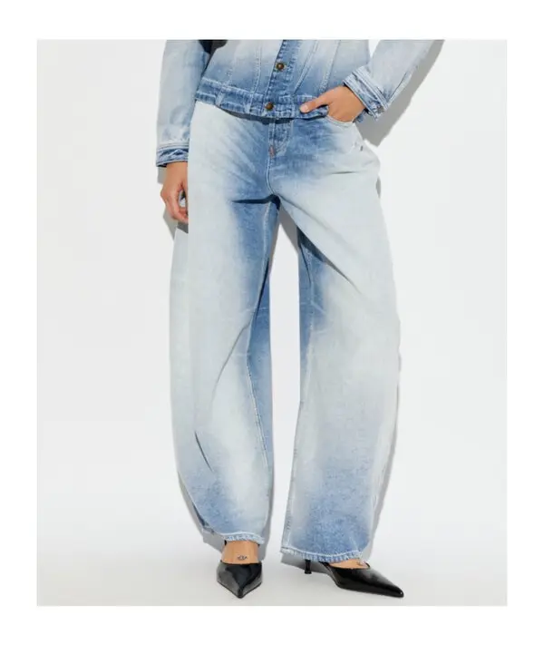 DIESEL® Belt Loop Wide Leg Jeans