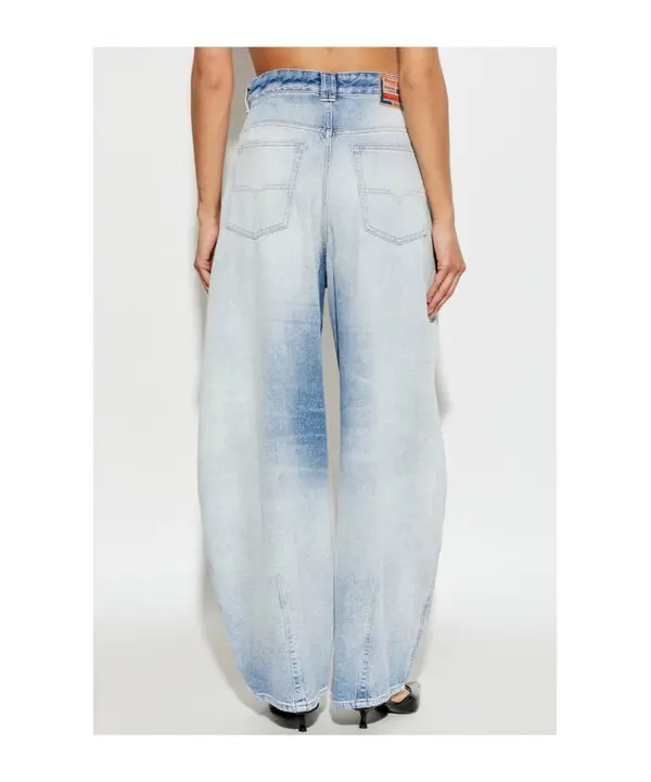 DIESEL® Belt Loop Wide Leg Jeans