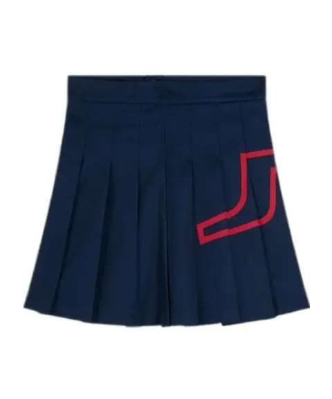 J. Lindeberg Pleated Midi Skirt With Graphic Detail