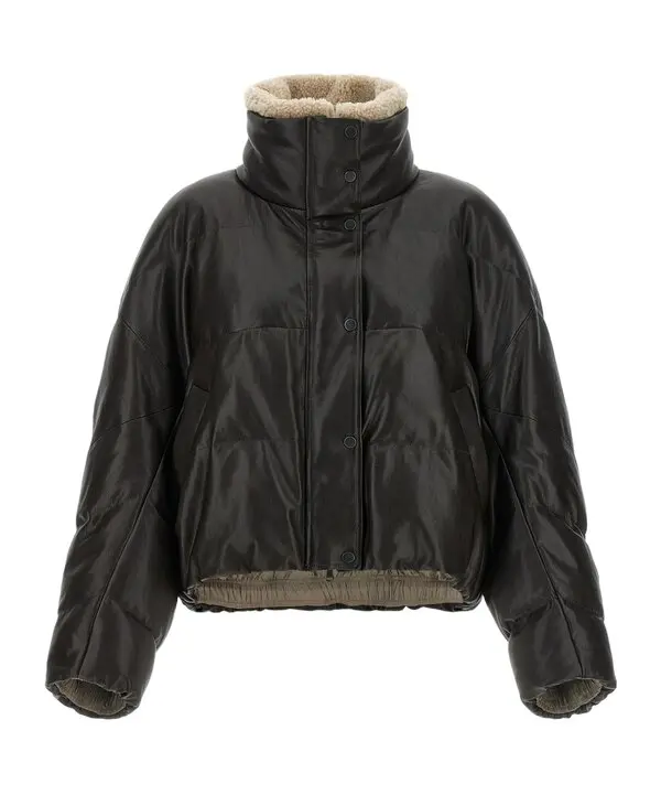 Brunello Cucinelli Quilted Leather Jacket