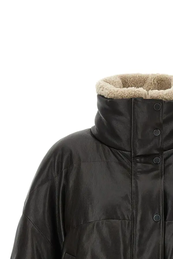 Brunello Cucinelli Quilted Leather Jacket