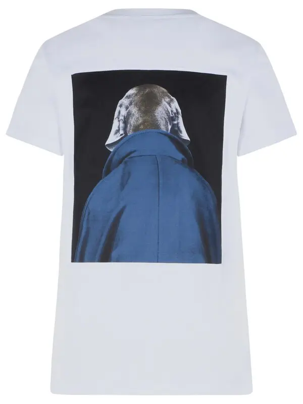 Max Mara Graphic Print T-shirt - White