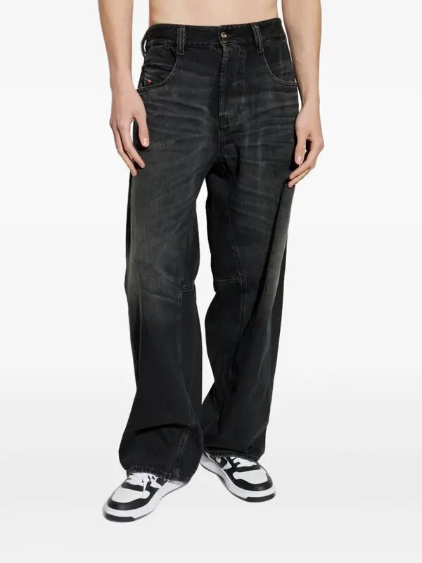 DIESEL® 1997 D-denim-m-uc Wide-leg Jeans - Black