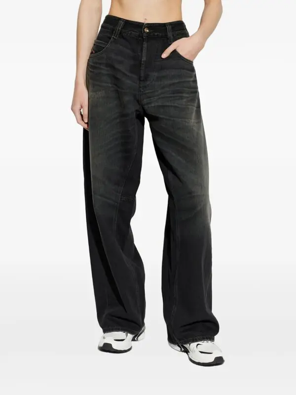 DIESEL® 1997 D-denim-m-uc Wide-leg Jeans - Black