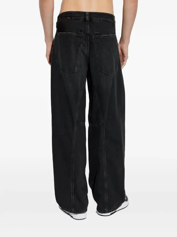 DIESEL® 1997 D-denim-m-uc Wide-leg Jeans - Black