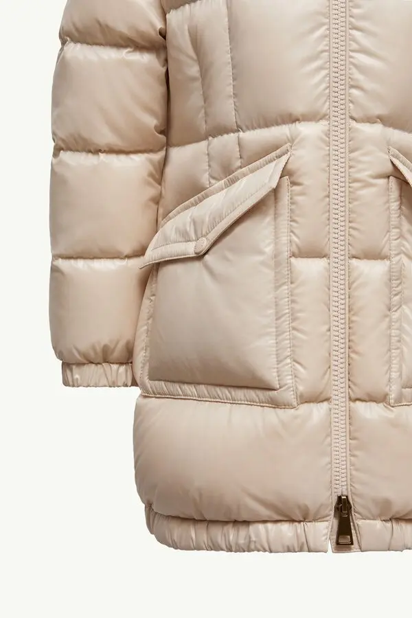 Moncler Aruna Shearling-trimmed Hooded Down Jacket