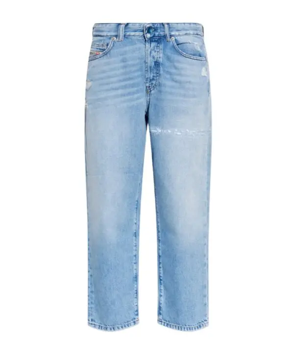 DIESEL® 1981 D-went Distressed Jeans - Light Blue
