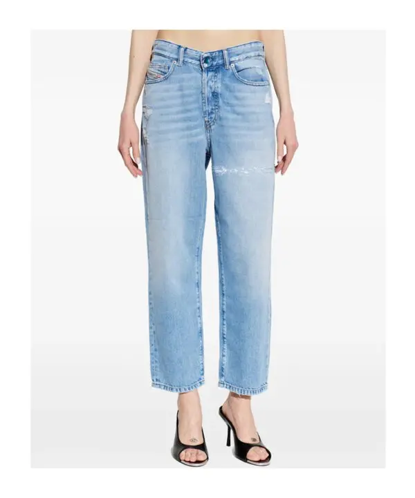 DIESEL® 1981 D-went Distressed Jeans - Light Blue