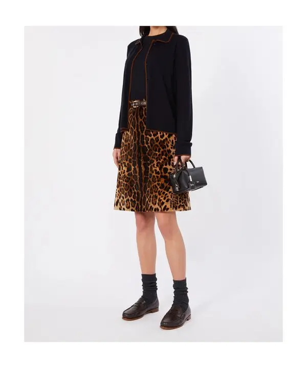 Max Mara Polo Collar Cardigan With Contrast Trim