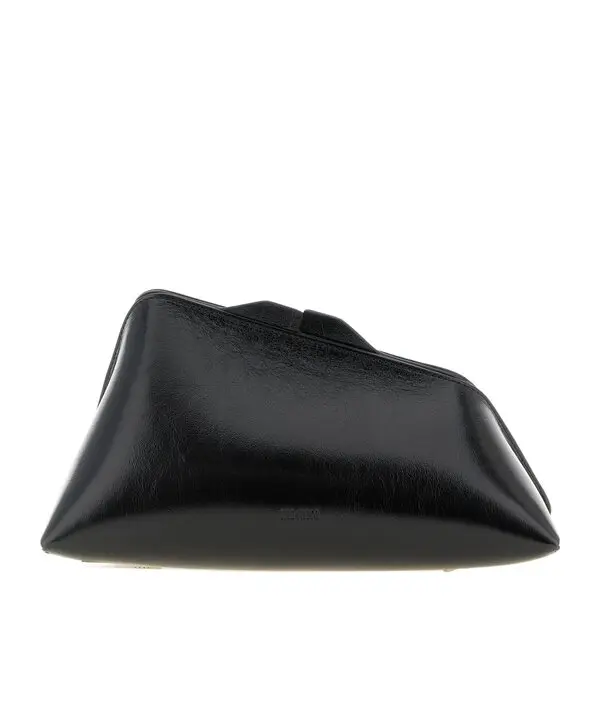 Attico Embossed Logo Clutch - Black