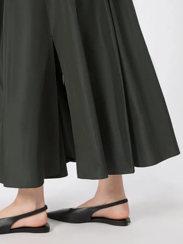 Max Mara Pleated Maxi Skirt - Dark Green