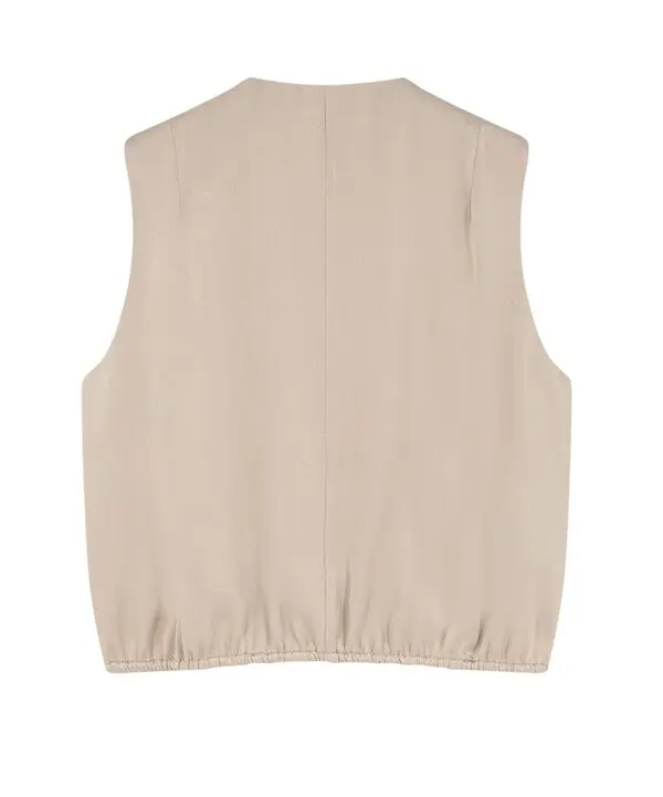 ALYSI Sleeveless V-neck Wrap Top