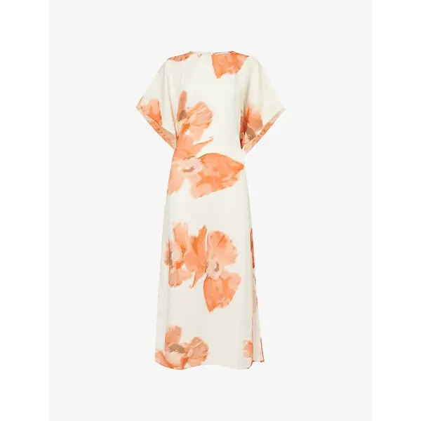 NEVER FULLY DRESSED Floral Simmi Printed Woven Maxi Dress - White