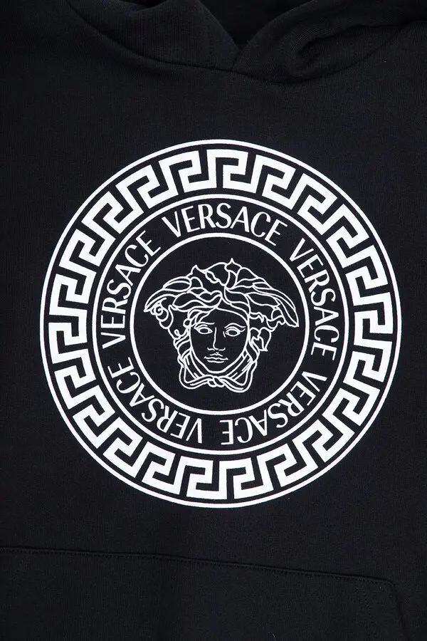Versace Medusa Print Cotton Hoodie