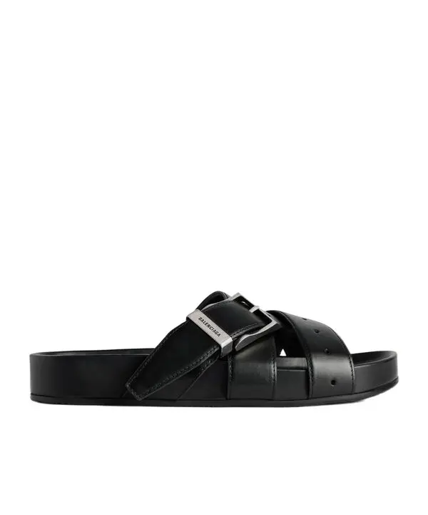 Balenciaga Belt Mule - Black