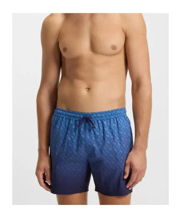 Hugo Boss Printed Drawstring Swim Shorts