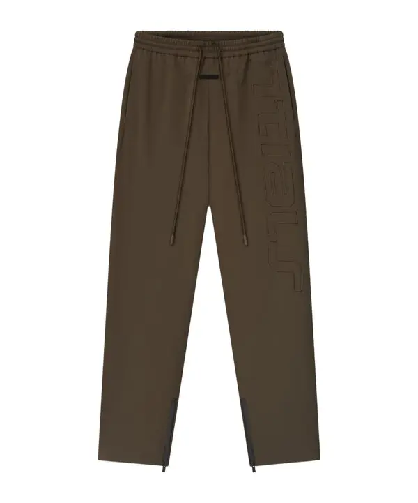 Fear Of God Active Trace Track Pants With Reflective Logo - Brown