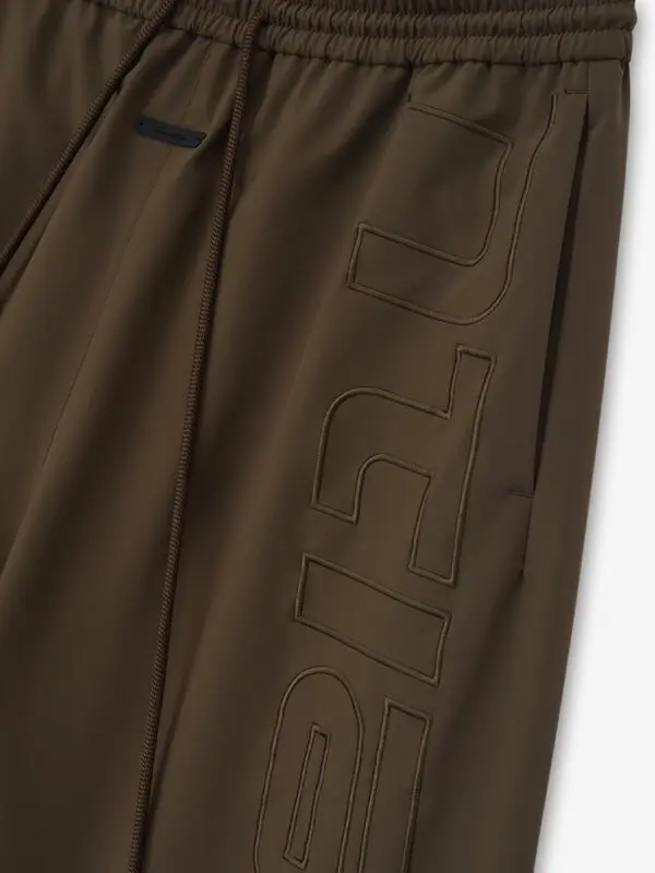 Fear Of God Active Trace Track Pants With Reflective Logo - Brown