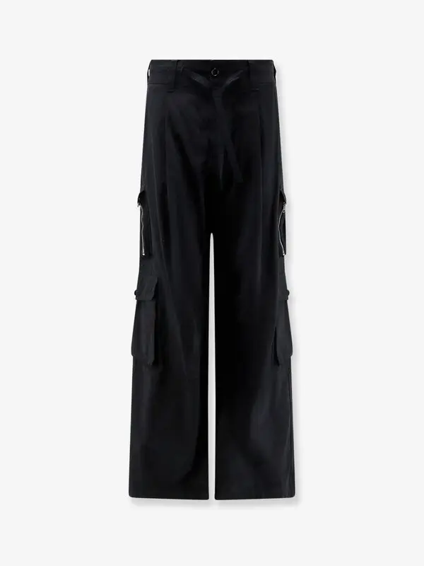 Dolce & Gabbana Faille Wide Leg Cargo Trousers