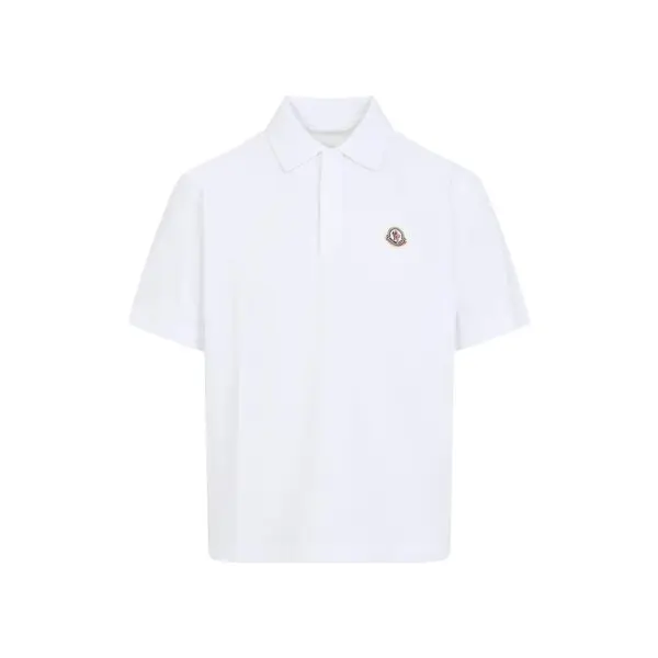 Moncler Short Sleeves Polo - White