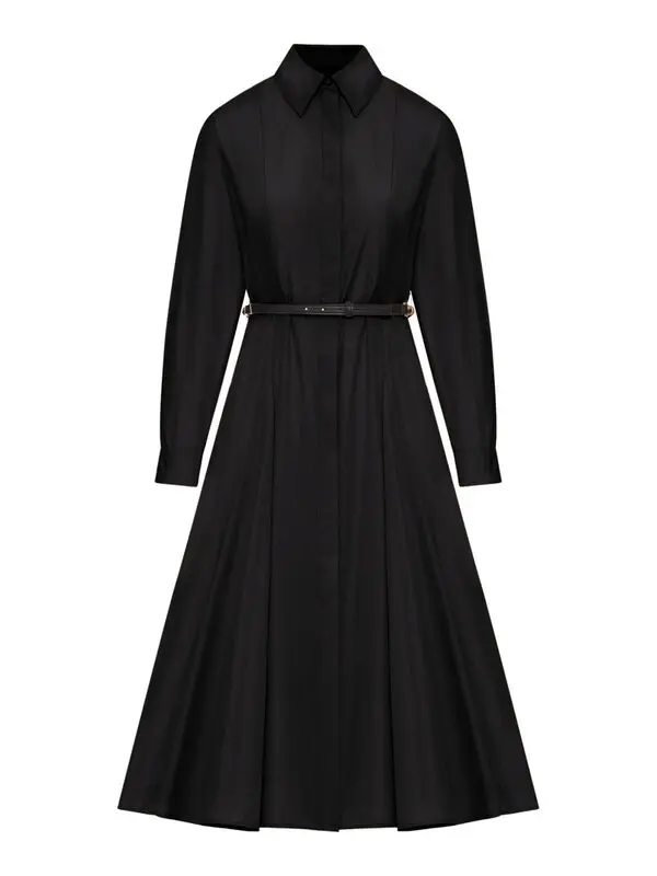 Max Mara Cotton Shirt Dress - Black