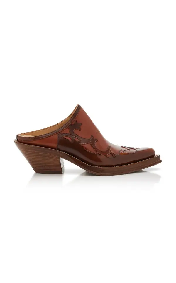 Gabriela Hearst Temperance Leather Mules - Brown