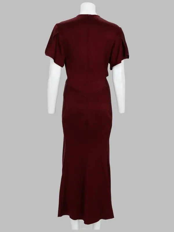 Victoria Beckham Midi Dress With V-neck And Draping