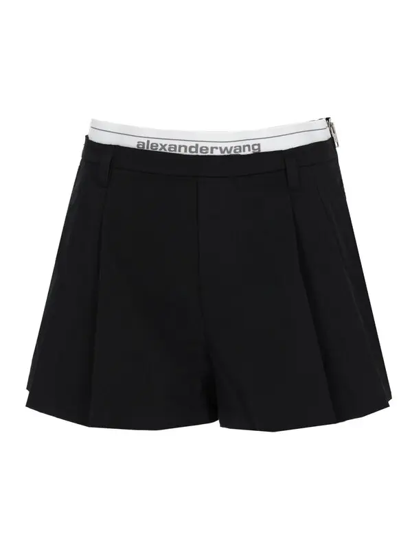 Alexander Wang Logo Waistband Shorts