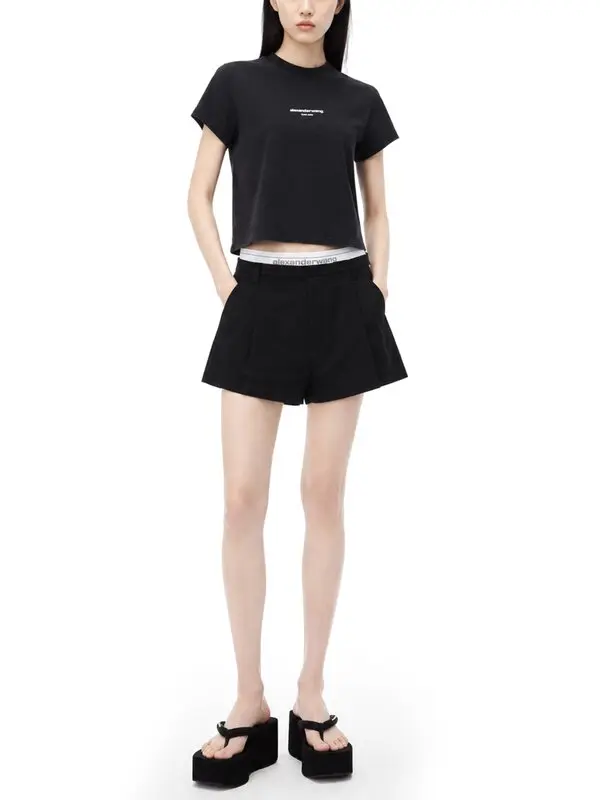 Alexander Wang Logo Waistband Shorts