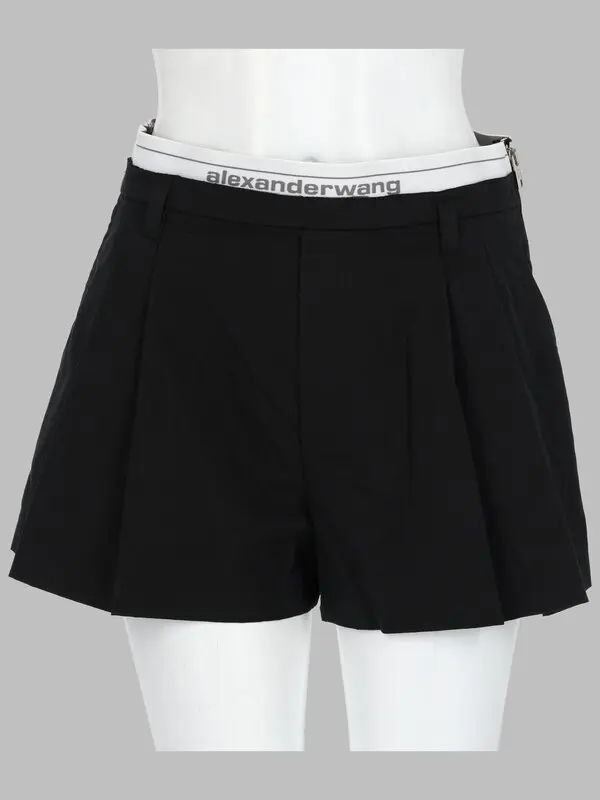 Alexander Wang Logo Waistband Shorts