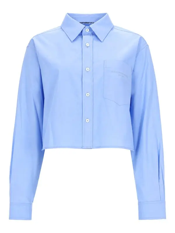 Alexander Wang Cropped Logo Shirt