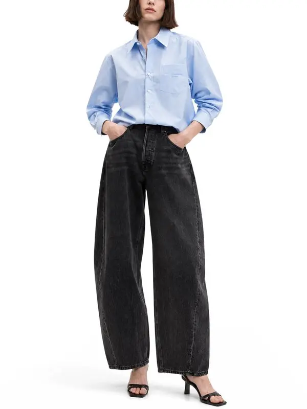 Alexander Wang Cropped Logo Shirt