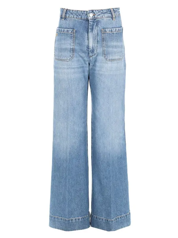 Victoria Beckham Alina Jeans - Blue