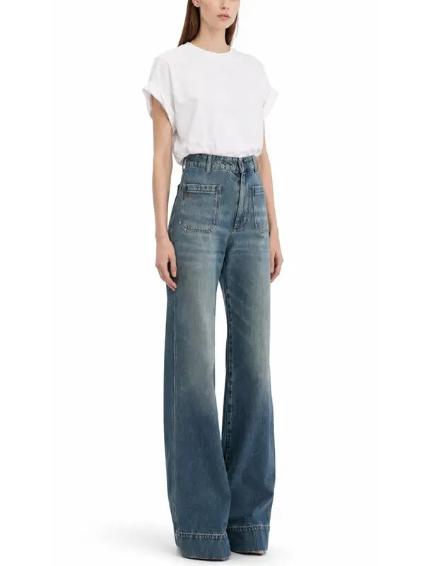 Victoria Beckham Alina Jeans - Blue