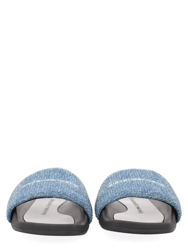 Alexander Wang Sandalo" Slide Sandals In Denim