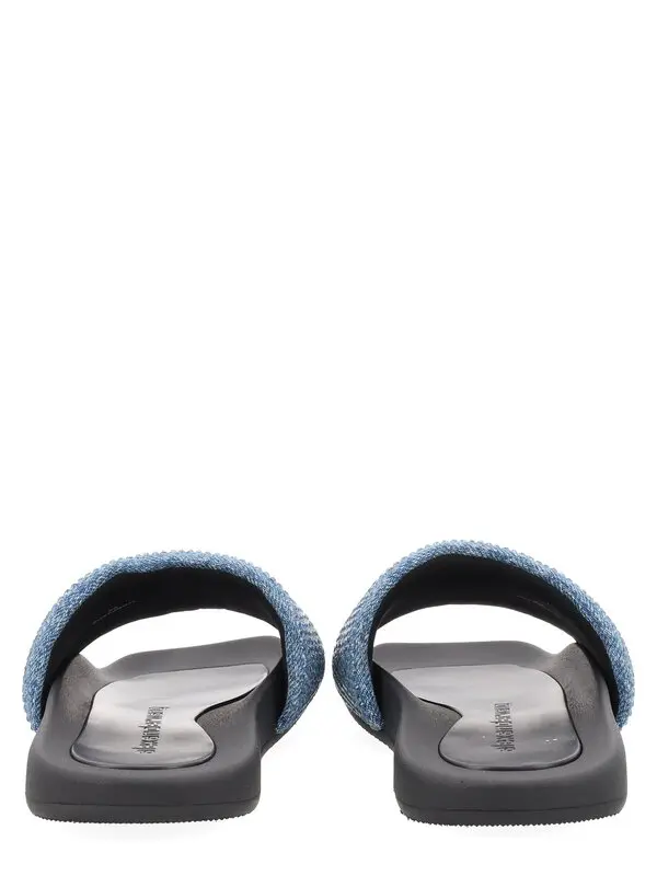 Alexander Wang Sandalo" Slide Sandals In Denim