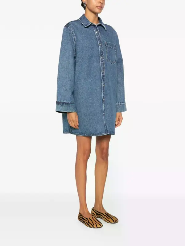 ANINE BING Mary Denim Mini Dress