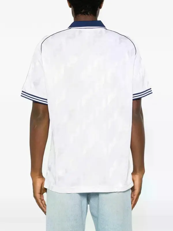 Adidas Real Madrid Og Logo-embroidered Striped T-shirt