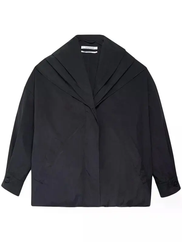 Another Tomorrow Water-repellent Hooded Cocoon Jacket