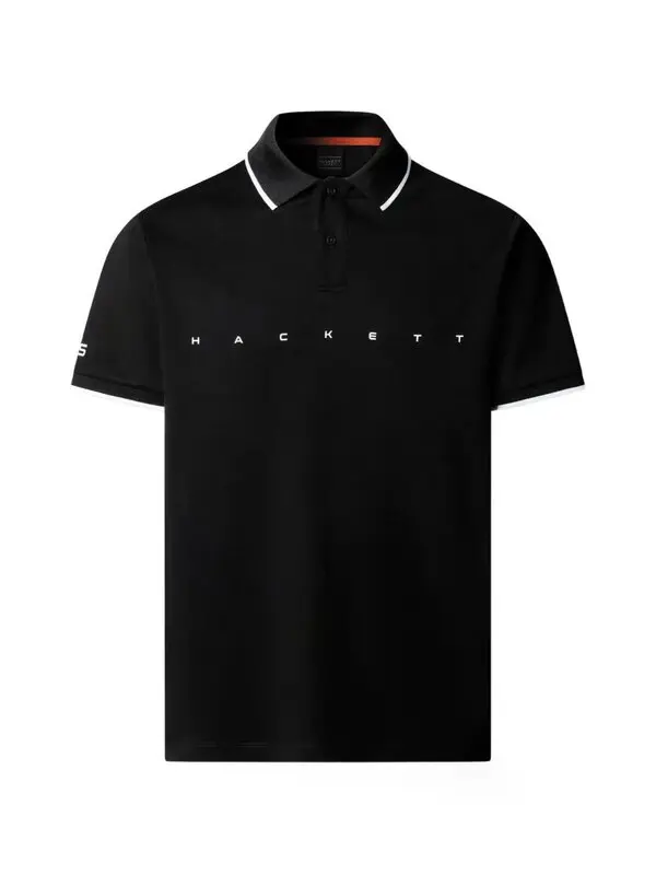HACKETT LONDON Logo-print Contrast-trim Polo Shirt