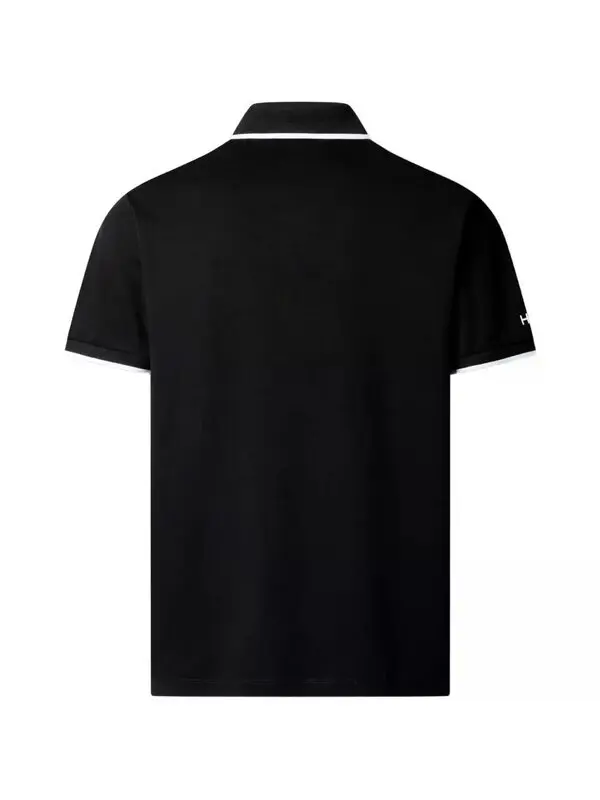 HACKETT LONDON Logo-print Contrast-trim Polo Shirt