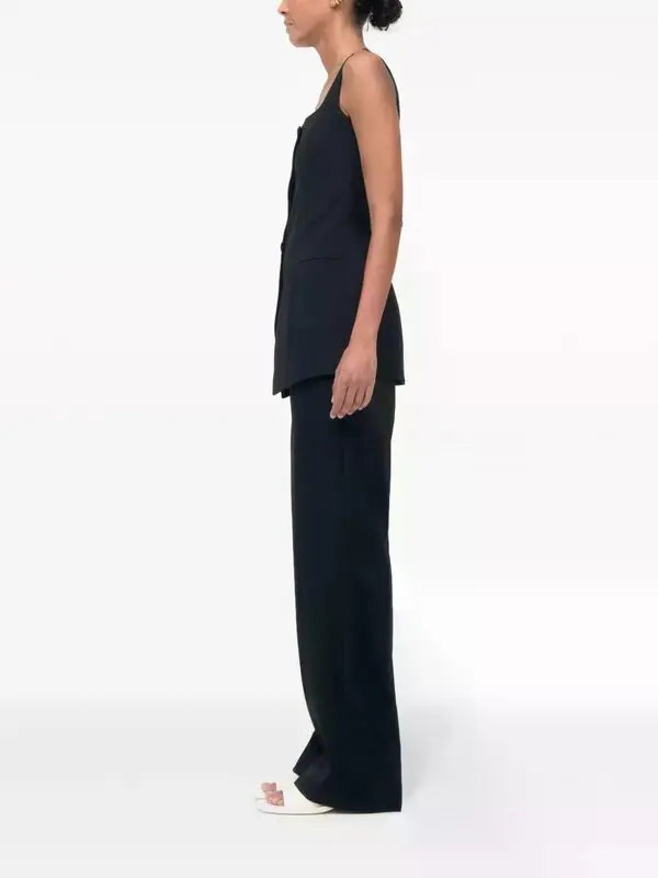 Another Tomorrow Square Neck Sleeveless Top