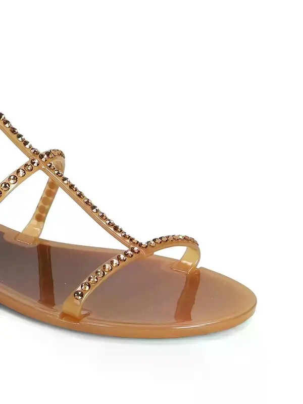 Menghi Crystal-embellished Ankle-strap Sandals